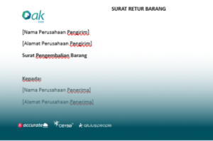 Contoh Surat dan Nota Retur Barang Dalam Pengiriman - Oaktree Blog